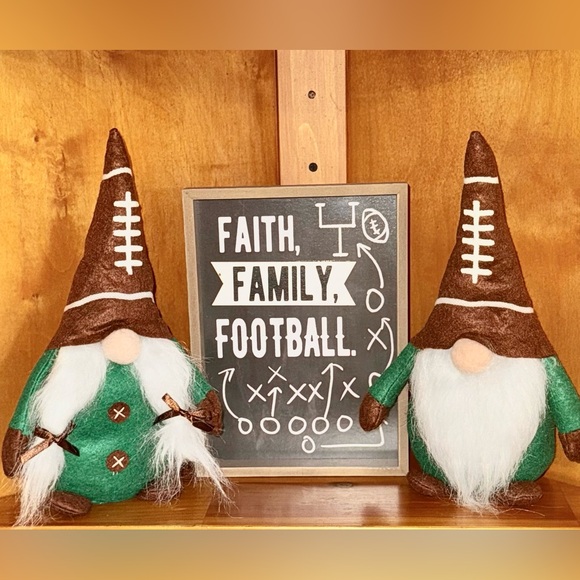 Accents | Gnome Football Decor Lot New | Poshmark